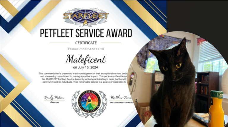 STARFLEET Petfleet Service Award - Maleficent - STARFLEET PetFleet
